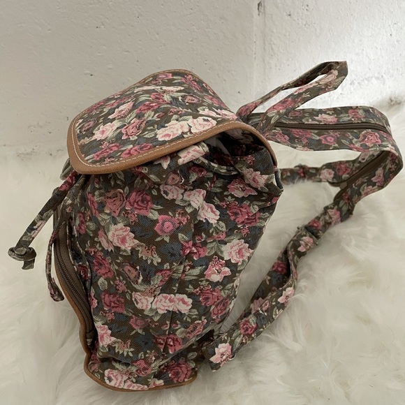 Bags | Vintage Flower Backpack | Poshmark